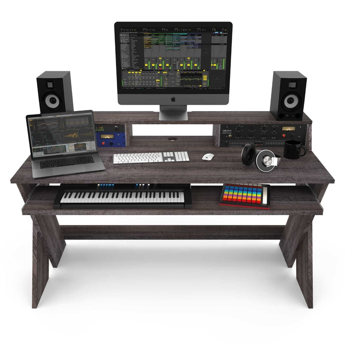 SOUND DESK PRO WALNUT - Mobilier home studio - Energyson