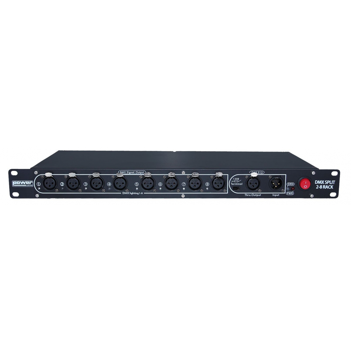 DMX SPLIT 2-8 RACK - Splitters DMX - Energyson