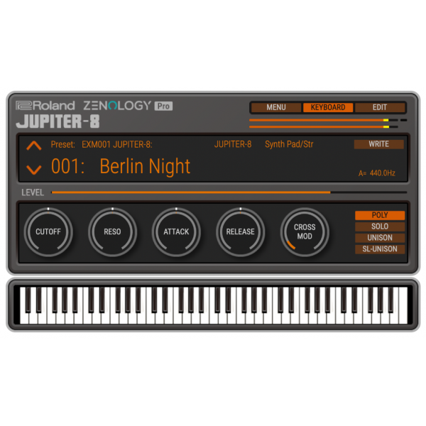 JUPITER-8 Extension - Logiciels instruments virtuels - Energyson