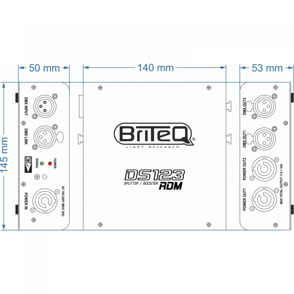 DS123-RDM - Splitters DMX - Energyson