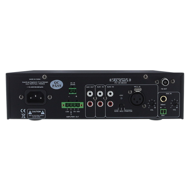 Definitive Audio PA 120 MEDIA - Ampli ligne 100V - Energyson