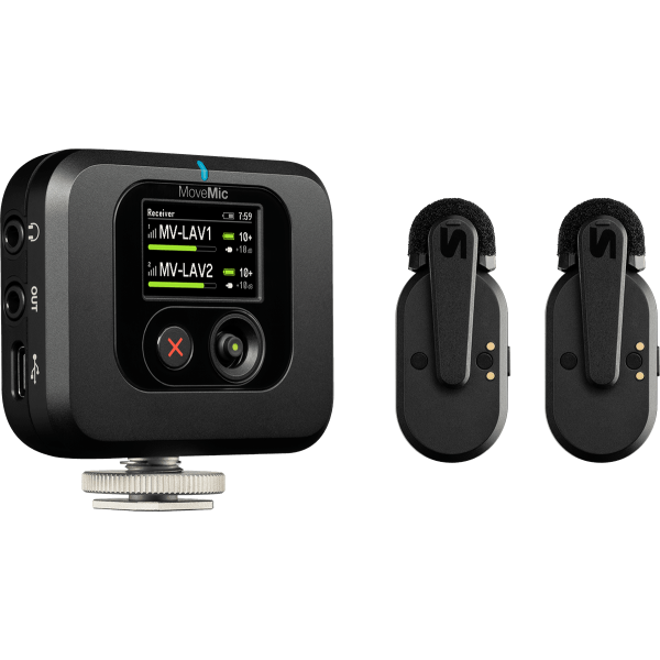 Shure MOVEMIC TWO RECEIVER KIT - Micros pour caméras sans fil - Energyson