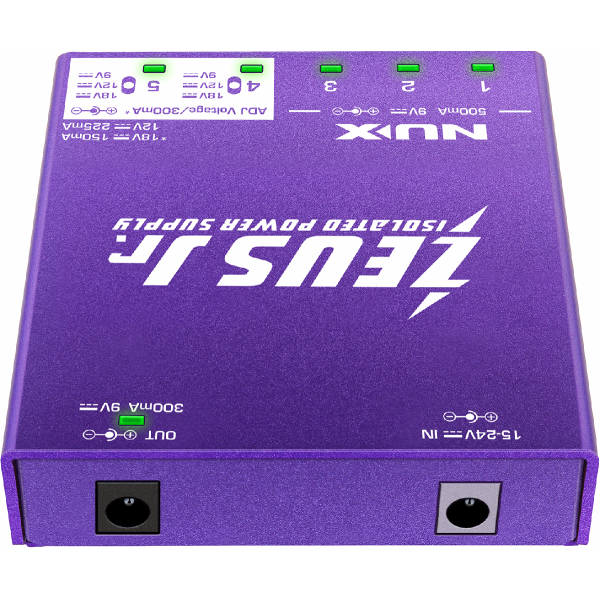 NUX Zeus Junior – Alimentation multiple 6 sorties isolées – Energyson